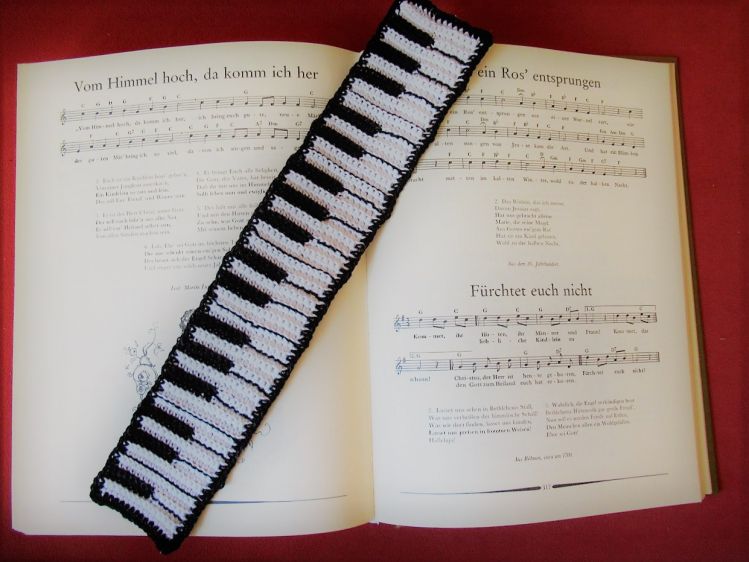 Lesezeichen "Piano" - myPatterns.de